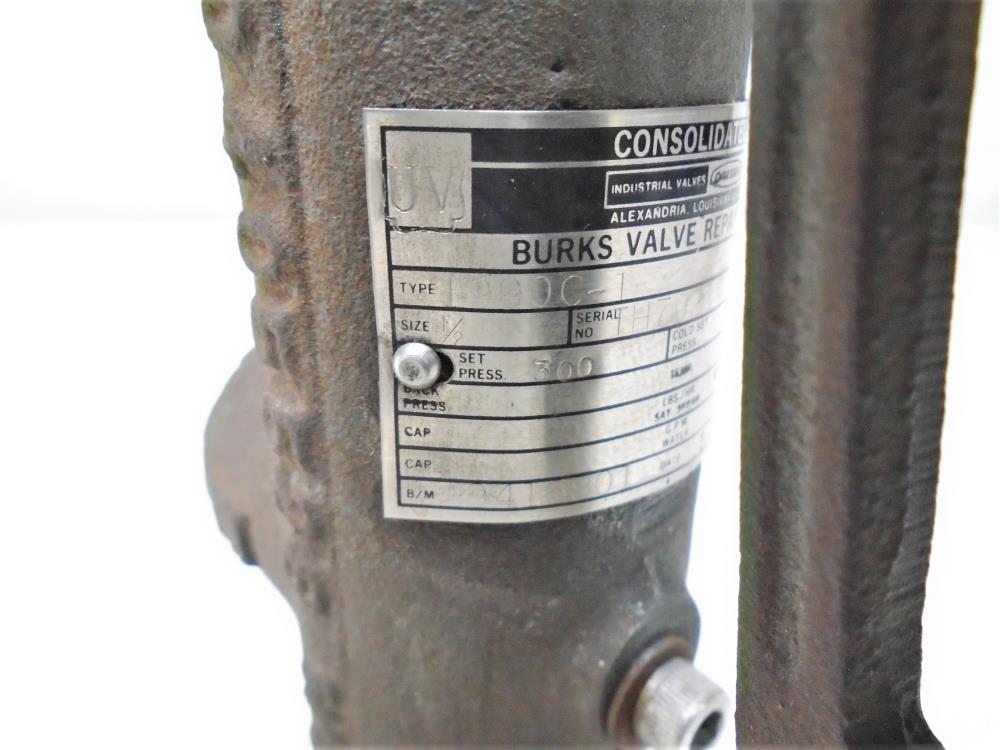 Dresser Consolidated Relief Valve #1990C-1, WCC, 1/2" MNPT x 1" FNPT ...