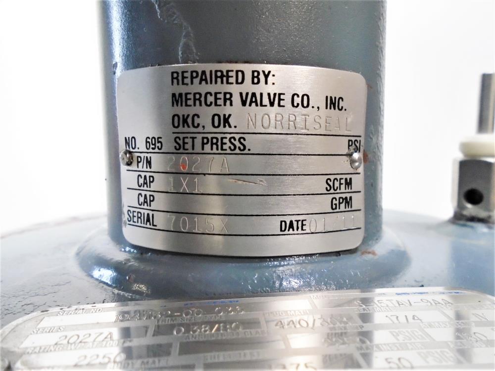 Norriseal 1"x2" High Pressure No Freeze Control Valve, Carbon Steel, S ...