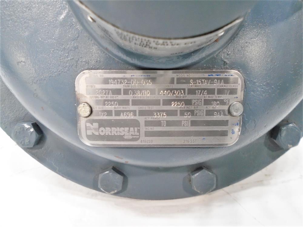 Norriseal 1"x2" High Pressure No Freeze Control Valve, Carbon Steel, S ...