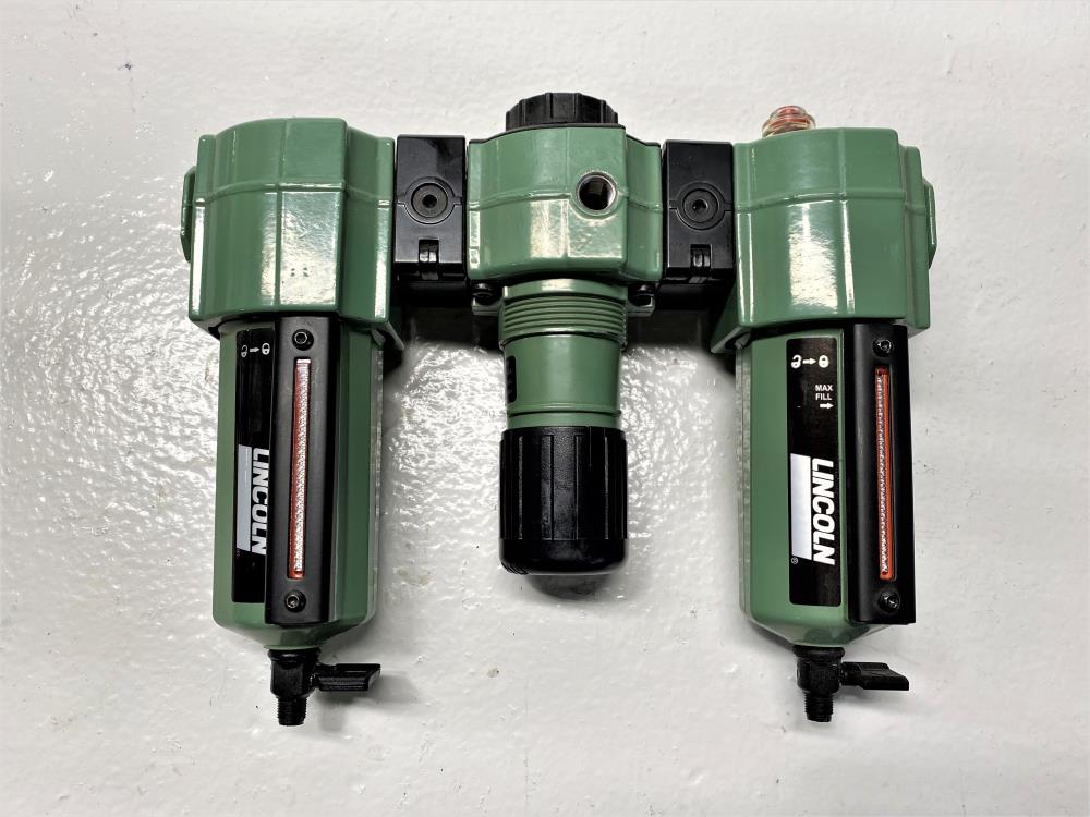 Lincoln 1/2" Filter Regulator Combo 85387-8, 602009 w/ Lubricator ...