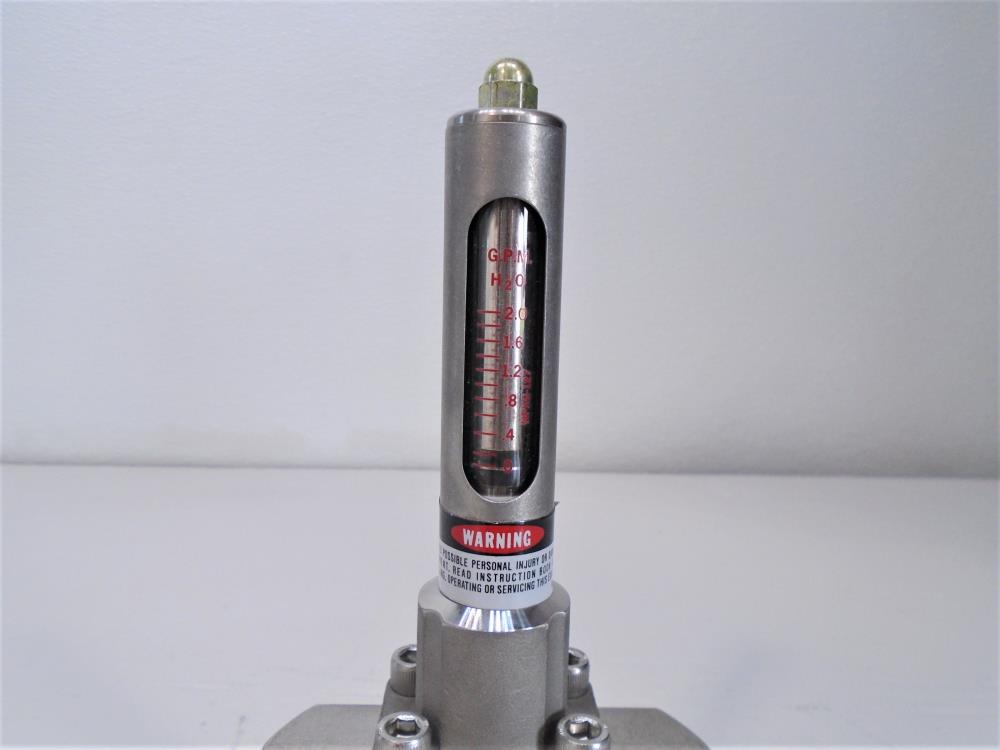 Wallace & Tiernan 0-2.0 H2O GPM Stainless Armored Purge Meter ...