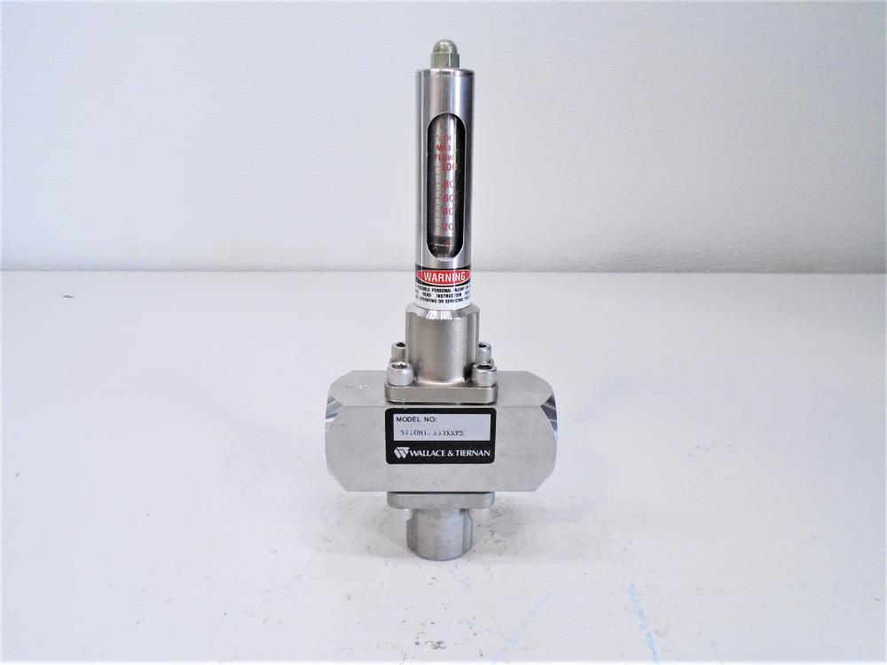 Wallace & Tiernan 0-100% Flow Stainless Steel Armored Purge Meter ...