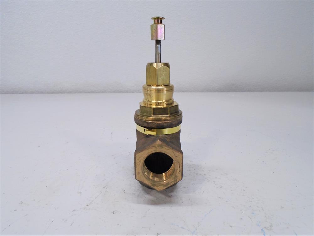 Honeywell 1" NPT Bronze 2 Way Single Seated Steam Valve, V5011G 1079 2