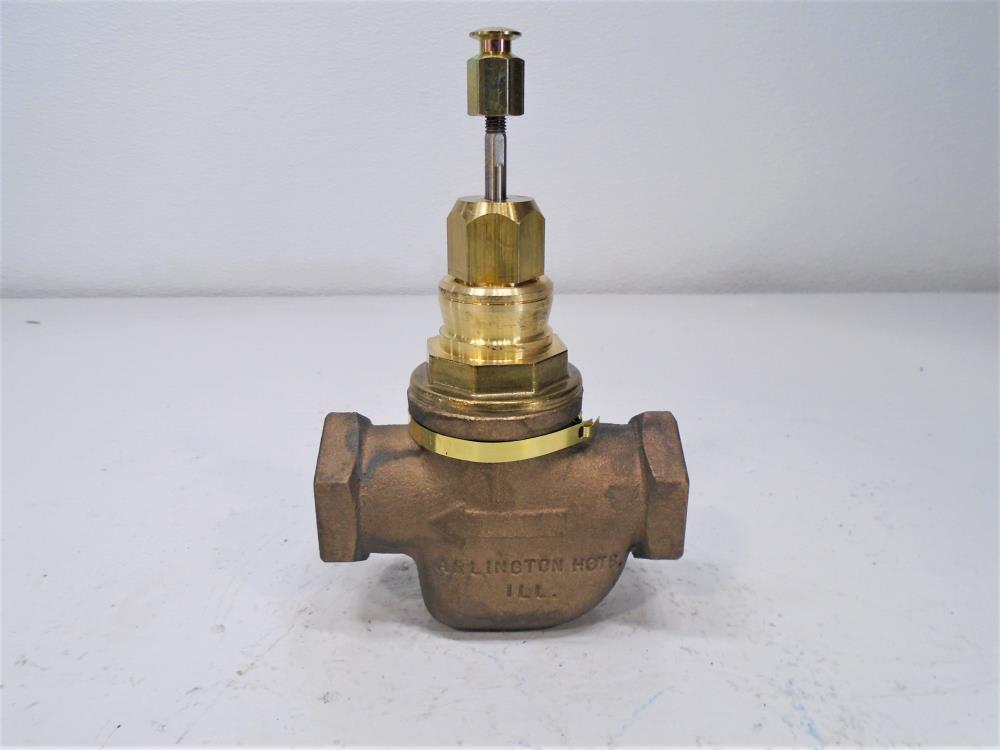 Honeywell 1" NPT Bronze 2 Way Single Seated Steam Valve V5011G 1202 1