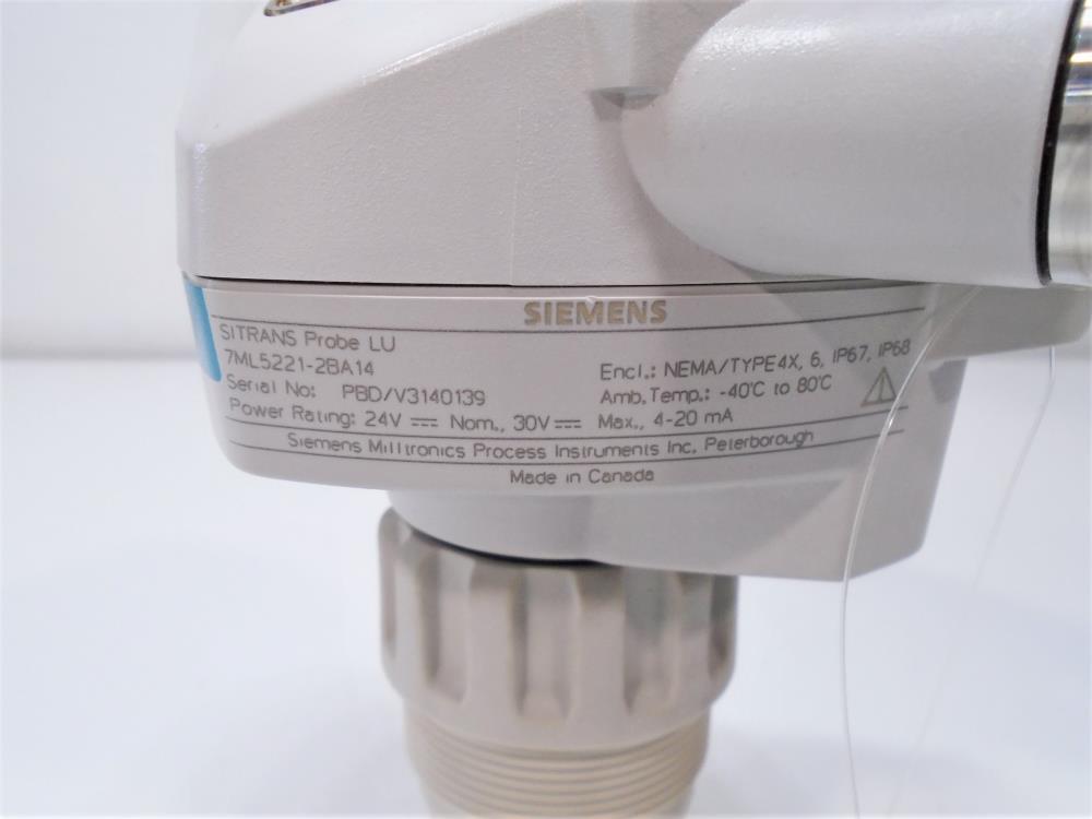 Siemens Sitrans Probe LU, 7ML5221-2BA14, w/ Siemens Safe Programmer ...