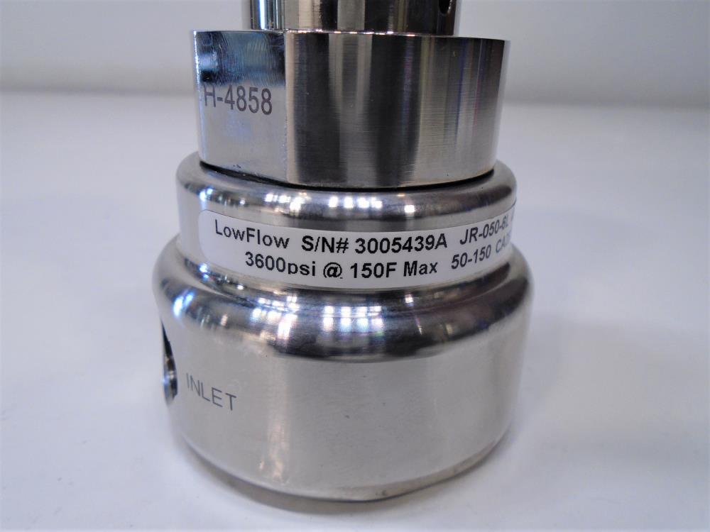 LowFlow 1/2" NPT Pressure Regulator JR-050-6L, Stainless Steel, 3600 ...