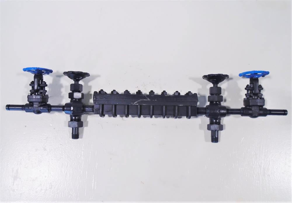 Sight Glass Level w/ Quest-Tec 3/4" x 1/2" Gagecocks and Smith 1/2 ...