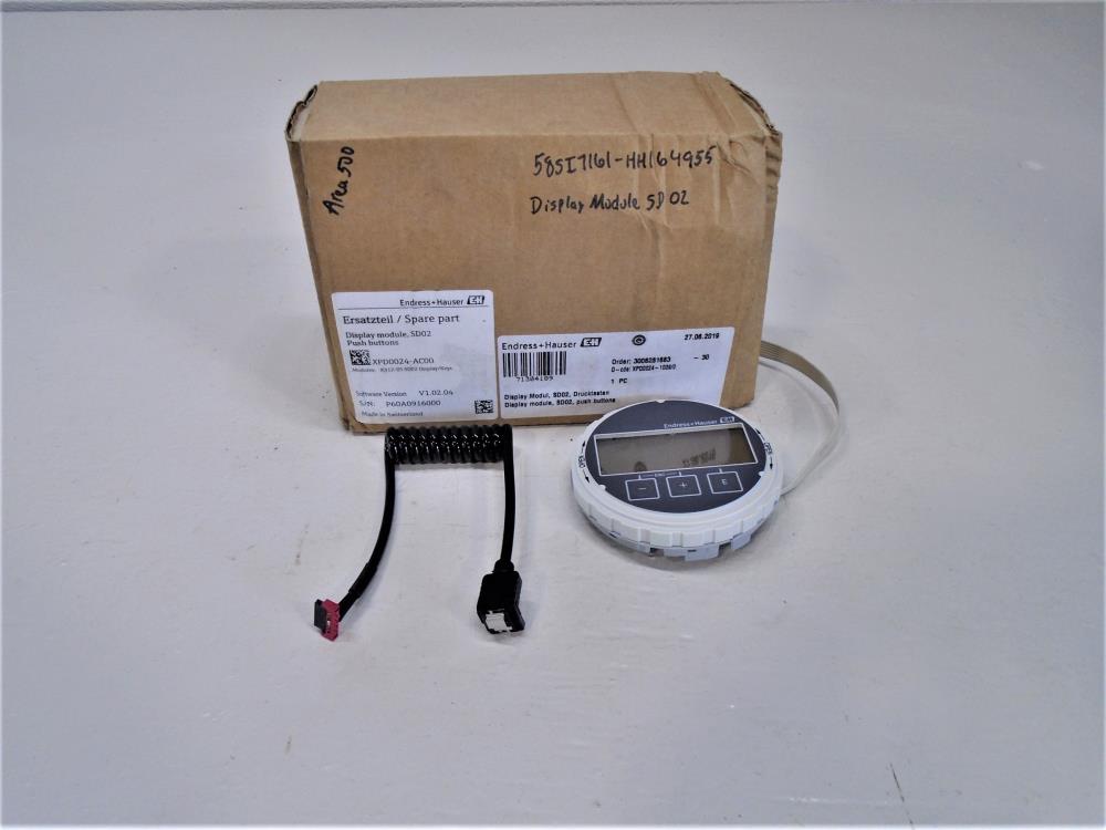 Endress Hauser SD02 Display Module, I/O, 2-Wire w/ Push Buttons XPD0024 ...