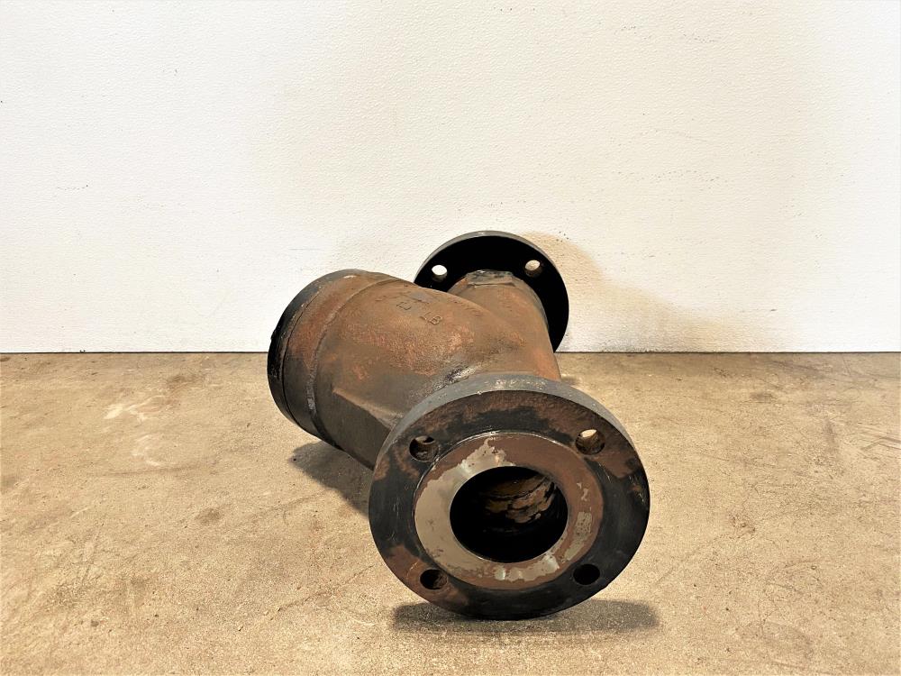 Armstrong 3" 150# Flanged Wye Y-Strainer, 1-1/4" NPT, WCB