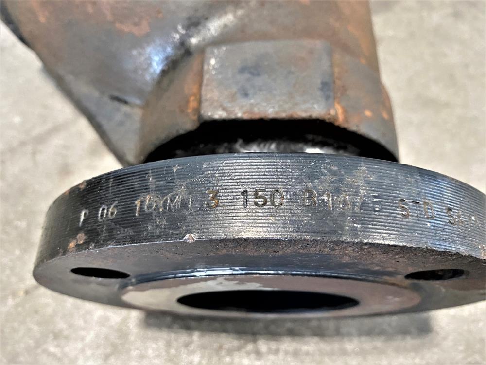Armstrong 3" 150# Flanged Wye Y-Strainer, 1-1/4" NPT, WCB