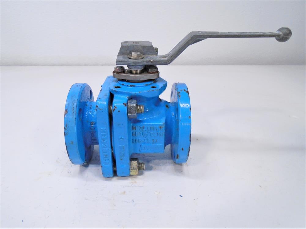 Durco Flowserve 1-1/2" Atomac PFA Ball Valve w/ Handle, AKH2, 87 PSIG