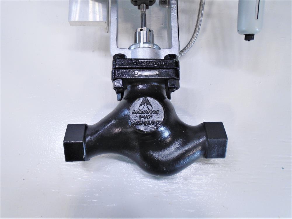 Armstrong 1500 1-1/4" NPT 2-Way Actuated Control Valve W/ Eckardt ...