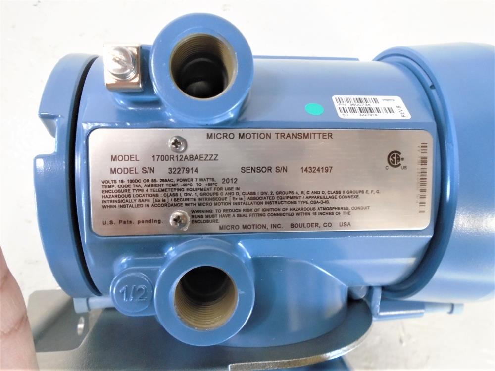 Micro Motion Transmitter 1700R12ABAEZZZ