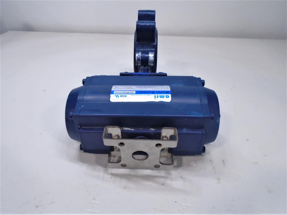 Amri 4" 150# Lined Butterfly Valve, Cast Iron 3G6K6XC w/Actuator CA ...