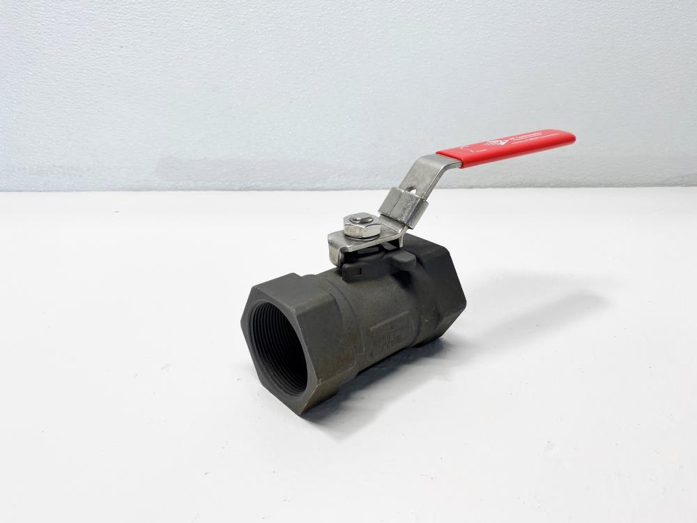 KF Controls 2" NPT WCB NACE Ball Valve, 2000 WOG