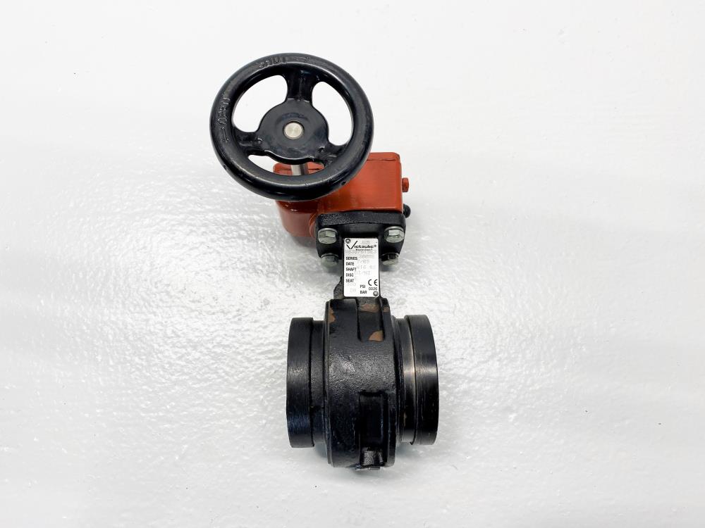 Victaulic 3" Series 300MS MasterSeal Gear Operated Butterfly Valve ...