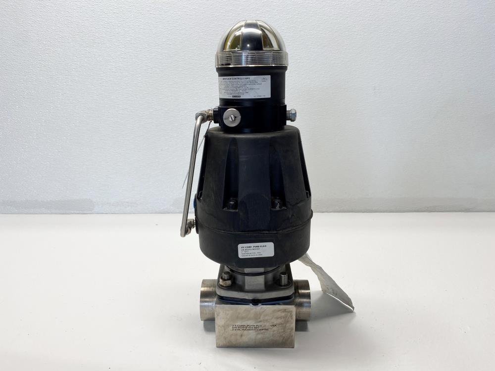 ITT Pure-Flo 2" Butt-Weld Stainless Sanitary Diaphragm Valve w/B217 ...