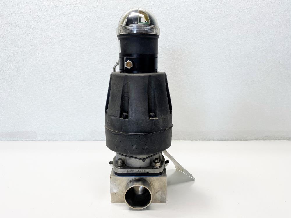 ITT Pure-Flo 2" Butt-Weld Stainless Sanitary Diaphragm Valve w/B217 ...