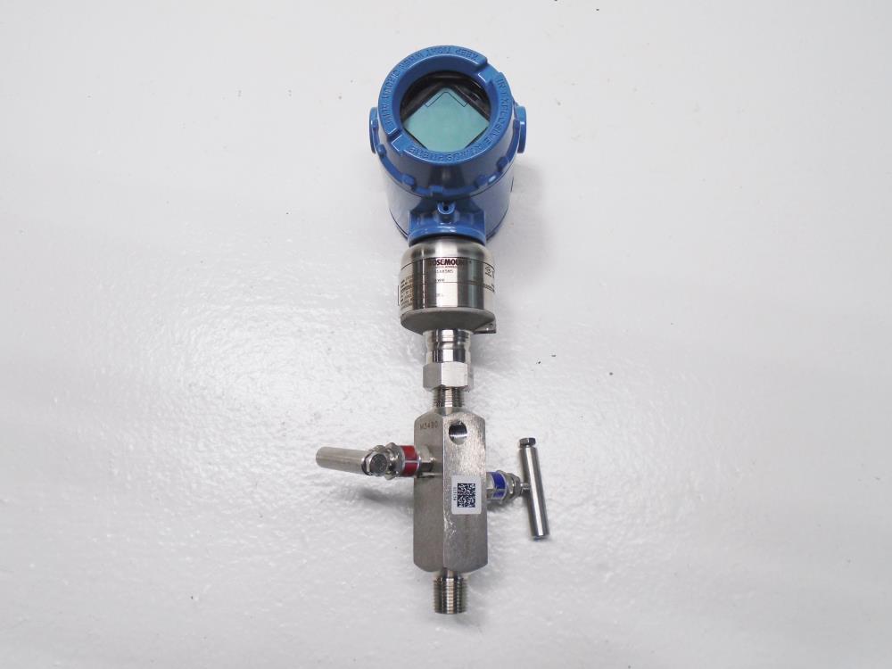 Rosemount 3051 Transmitter 3051S2TG2A2A11A1AK5M5 W/ 316SS Manifold