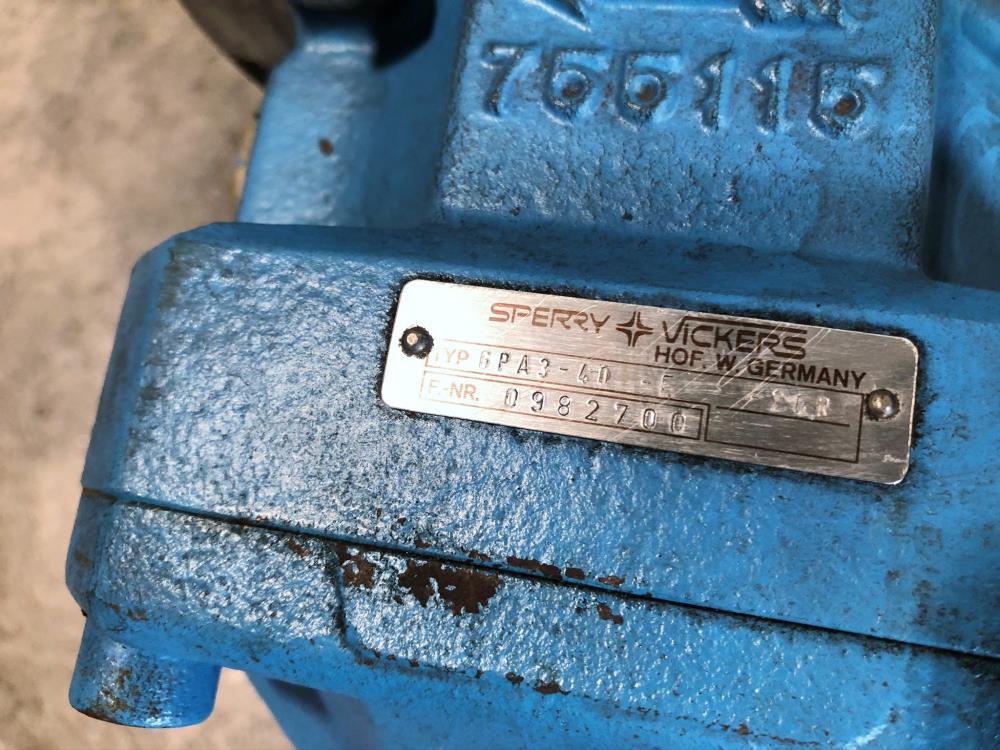 Sperry Vickers 1-1/2" NPT Hydraulic Gear Pump GPA3-40-E-20R w/KTR ...