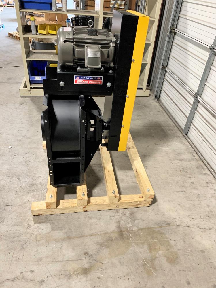 Chicago Blower Size 11 Industrial Fan, 2746 RPM w/ 7.5 HP Baldor ...