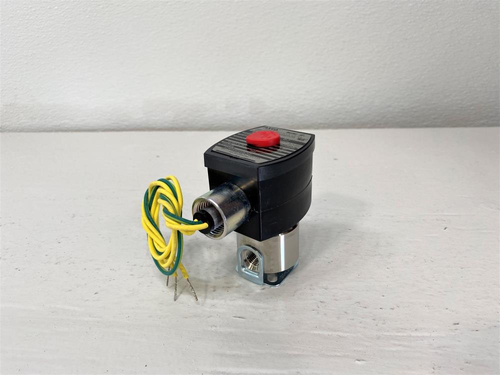 Asco Red-Hat 1/4" NPT 2-Way Stainless Steel Solenoid Valve ...