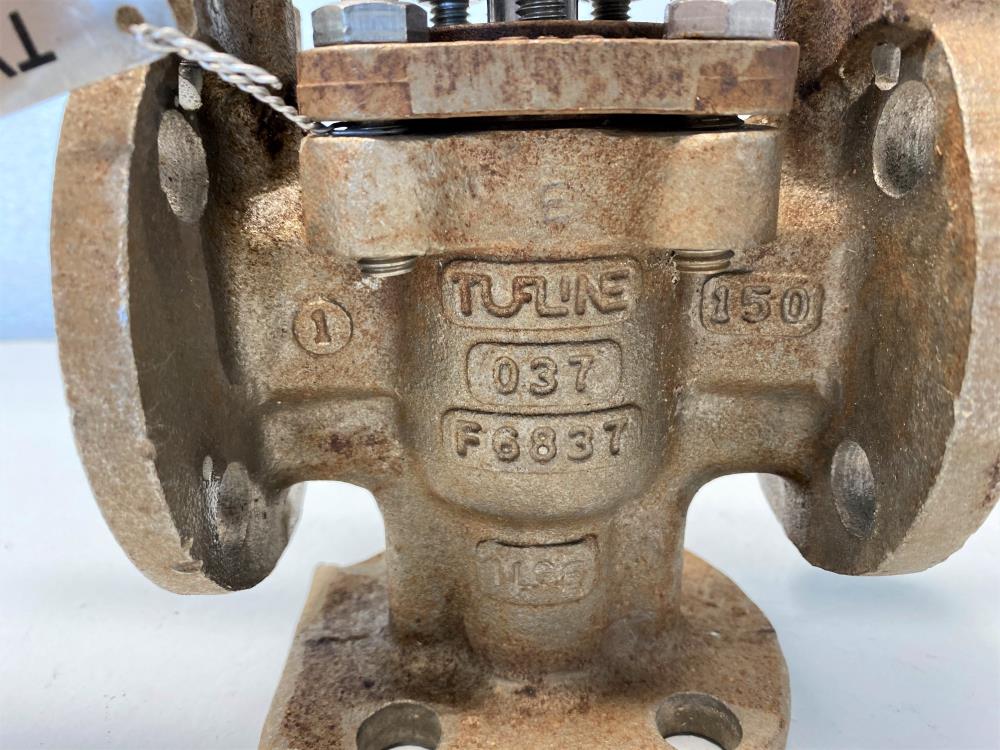 Tufline XOMOX 1" 150# 316 Stainless Steel 3-Way Plug Valve, Type D ...