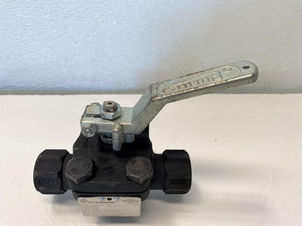 ITT Cam-Tite 3/4" NPT 600# WCB Monel Ball Valve .75-3016-1-T2-ST2-SL2 ...