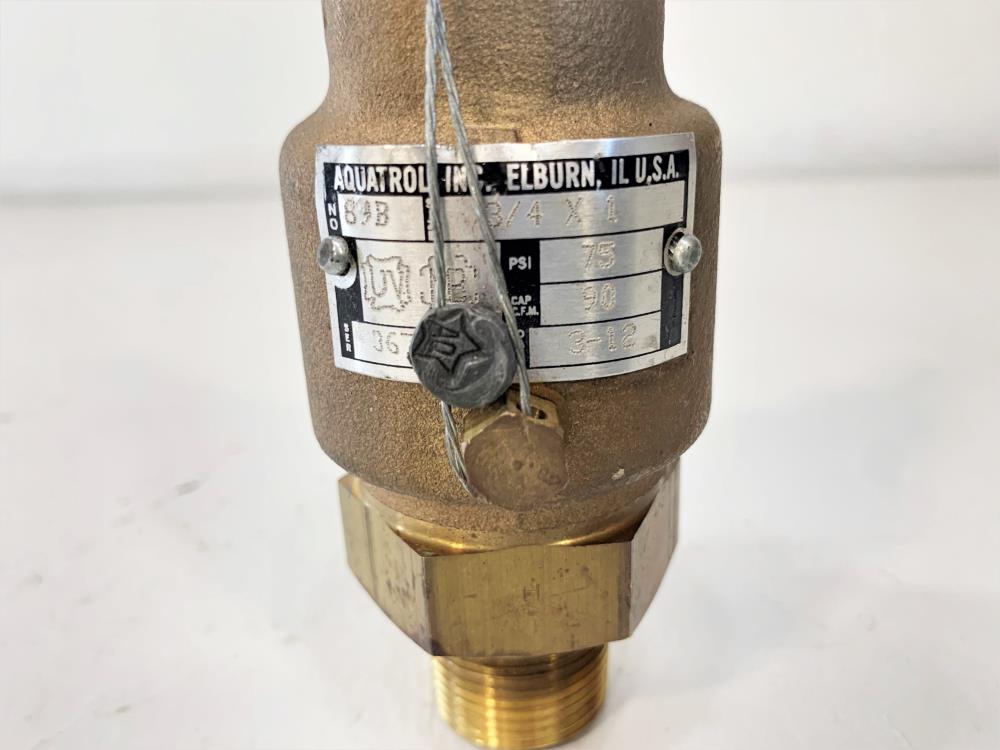 Aquatrol 3/4" x 1" NPT 75# Bronze Relief Valve 89B