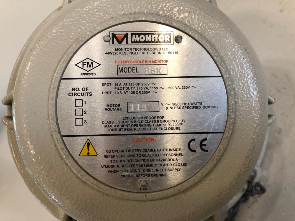 Monitor Technologies PSX Rotary Paddle Bin Monitor