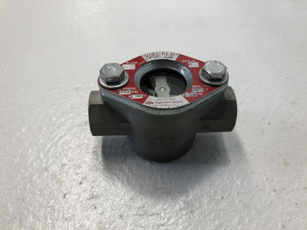 Visi-Flo 1/2" NPT CF8M Sight Flow Indicator W/ Rotor 14710
