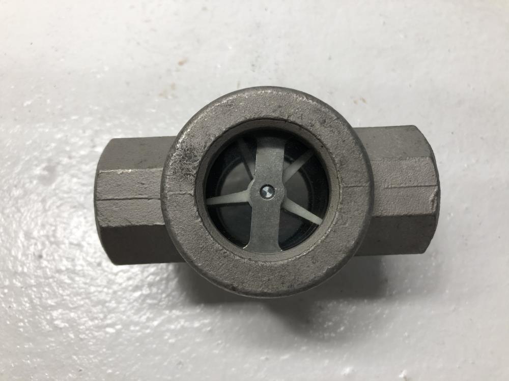 Visi-Flo 3/4" NPT Stainless Steel Sight Flow Indicator W/ Rotor #14710
