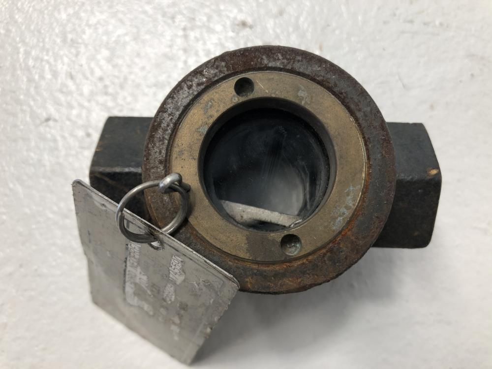 Jacoby Tarbox 1/2" NPT WCB Sight Flow Indicator W/ Flapper #100S-1/2C