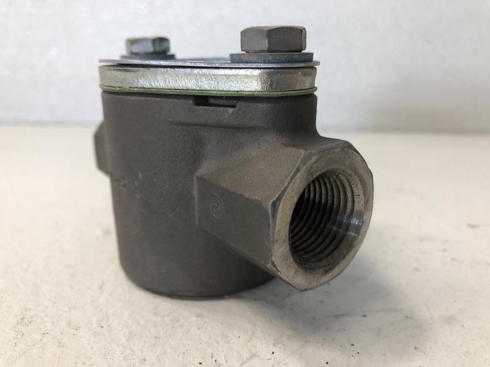 Kenco 1/2" NPT CF8M Sight Flow Indicator W/ Rotor KSF-ST-T-0.5-VSR