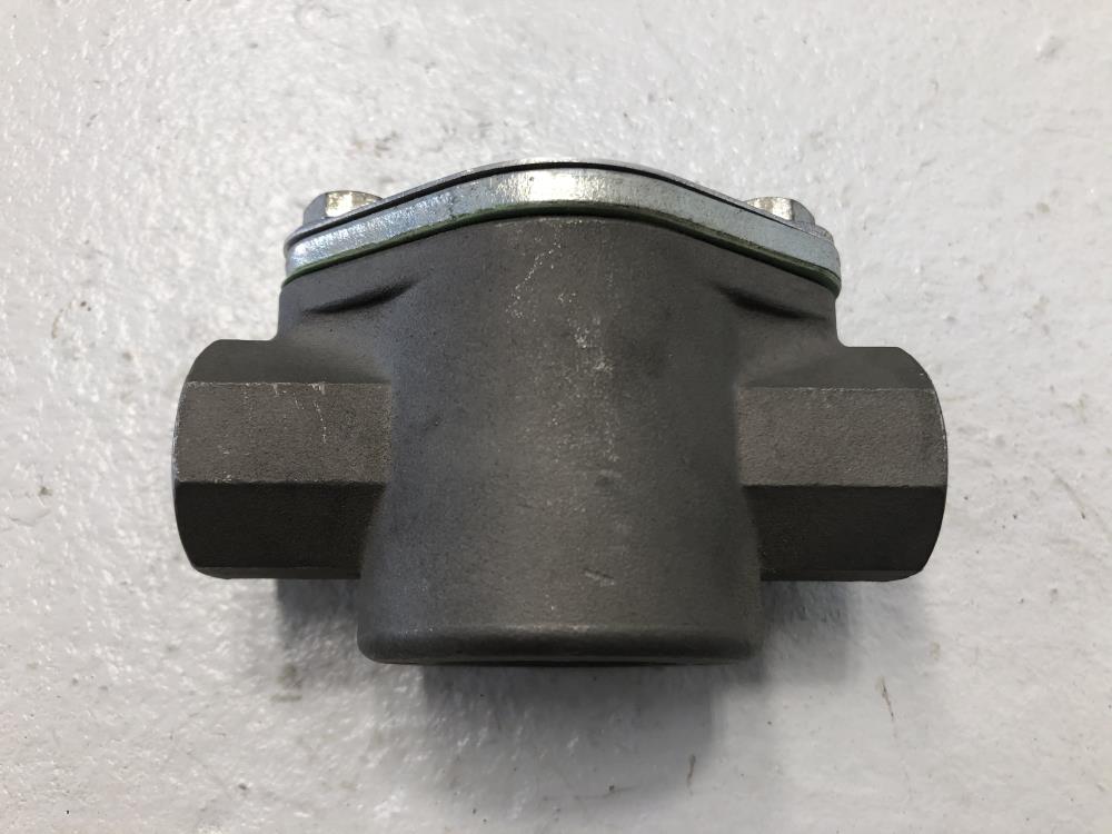 Kenco 1/2" NPT CF8M Sight Flow Indicator W/ Rotor KSF-ST-T-0.5-VSR