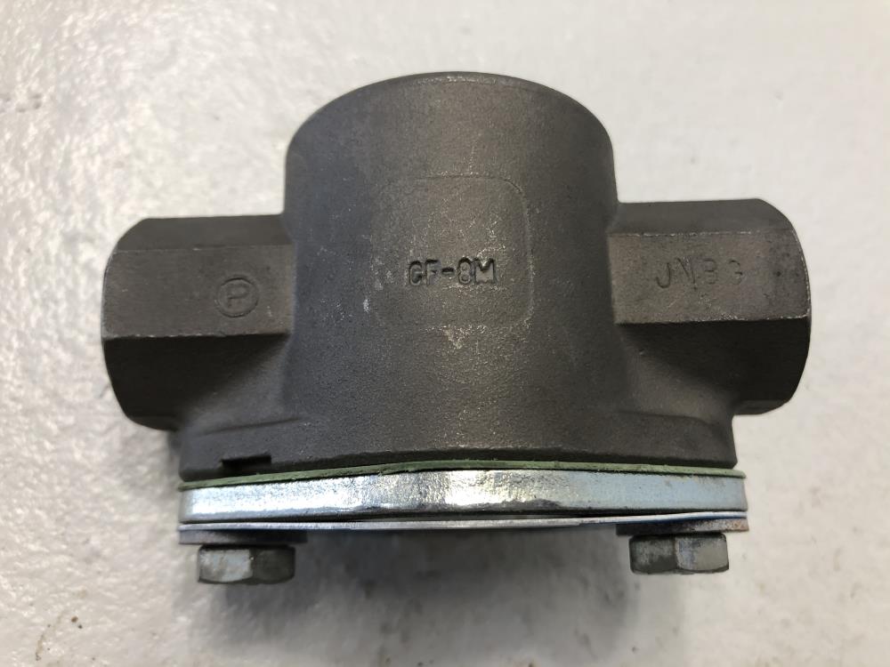Kenco 1/2" NPT CF8M Sight Flow Indicator W/ Rotor KSF-ST-T-0.5-VSR