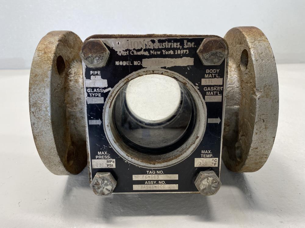 Archon 2" Flanged Steel Sight Flow Indicator, Plain Style, SRF-FP-2