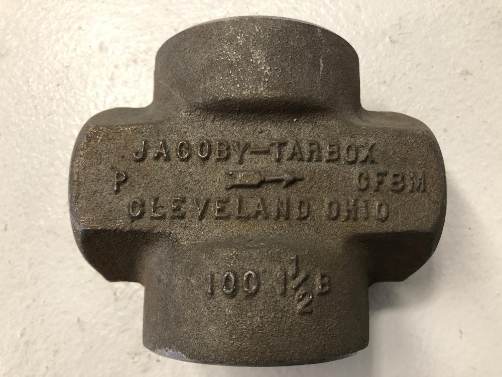 Jacoby Tarbox 1-1/2" NPT CF8M Sight Flow Indicator w/ Drip Tube 100-11/2B