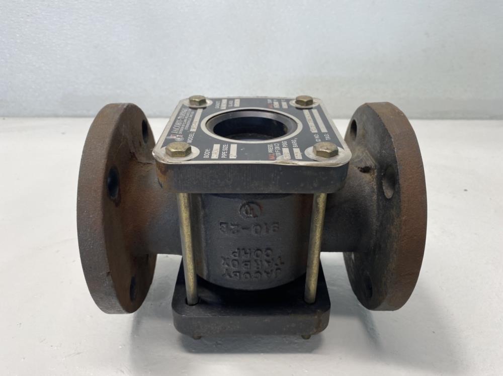 Jacoby Tarbox 2" Flanged Cast Iron Sight Flow Indicator w/ Flapper 910-FA