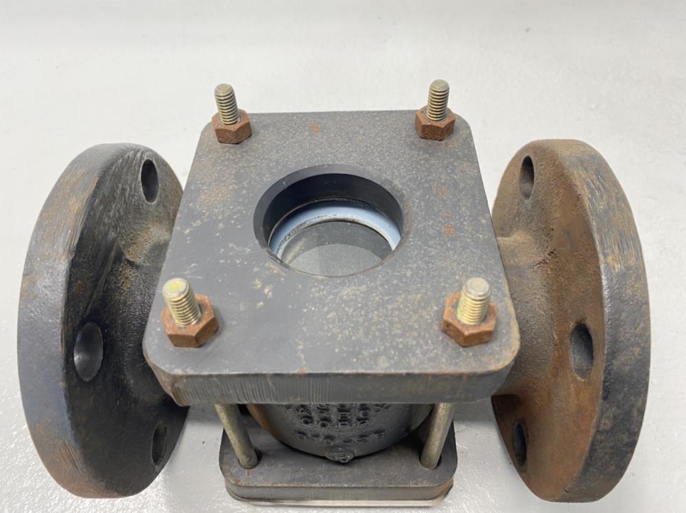 Jacoby Tarbox 2" Flanged Cast Iron Sight Flow Indicator w/ Flapper 910-FA