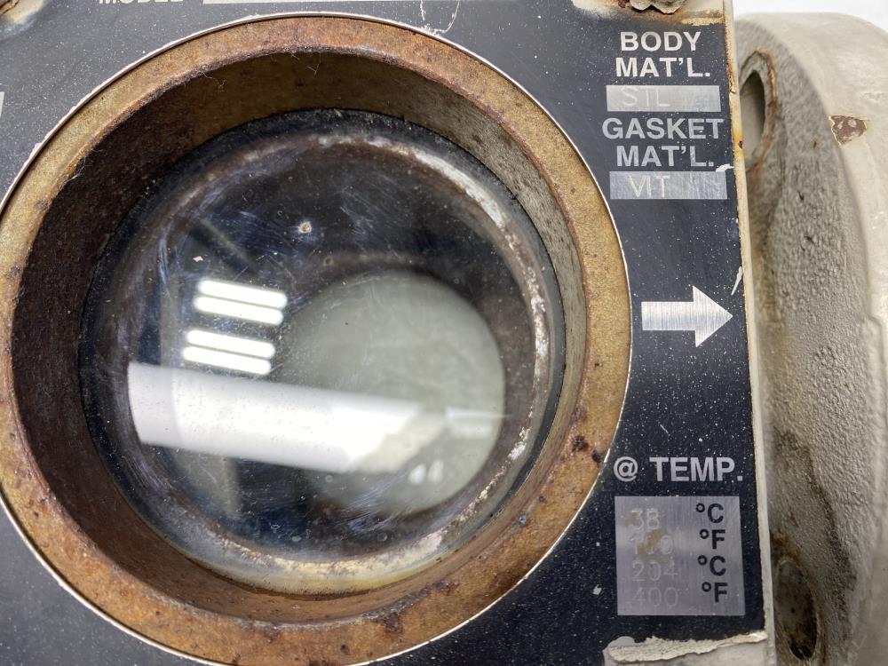 Penberthy 3" Flanged Steel Sight Flow Indicator w/ Flapper, Model SFF