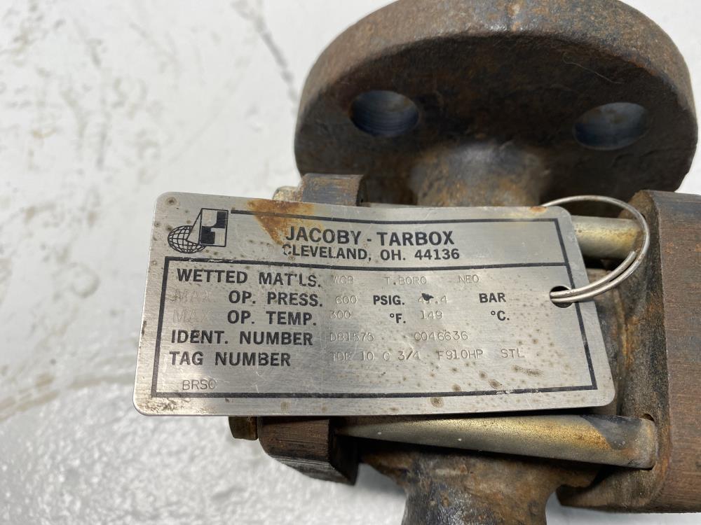 Jacoby Tarbox 3/4" Flanged WCB Sight Flow Indicator w/ Flapper 910-H