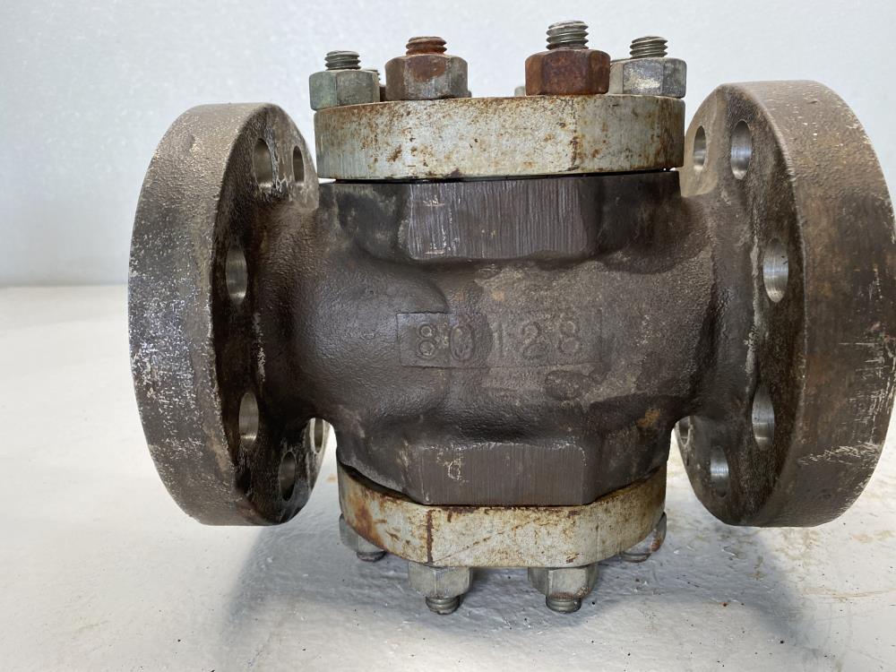 Penberthy 2" Flanged CF8M Sight Flow Indicator, Plain Style, SM-2-F