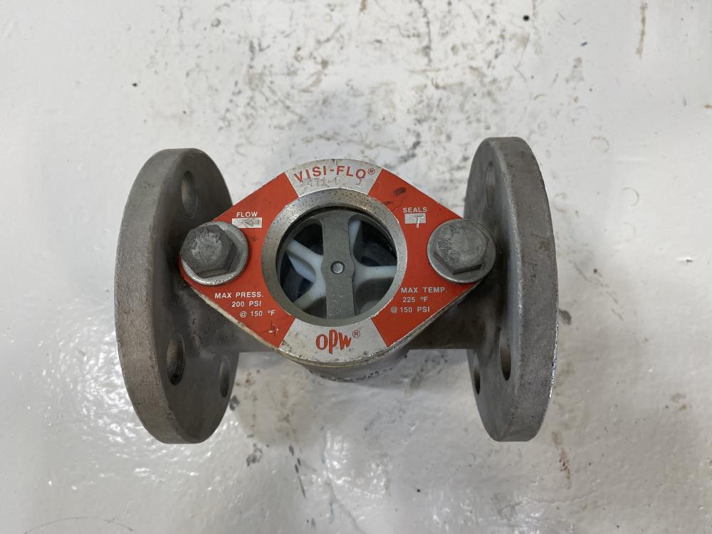 Visi-Flo OPW 1" Flanged 150# CF8M Sight Flow Indicator w/ Rotor 1471-F