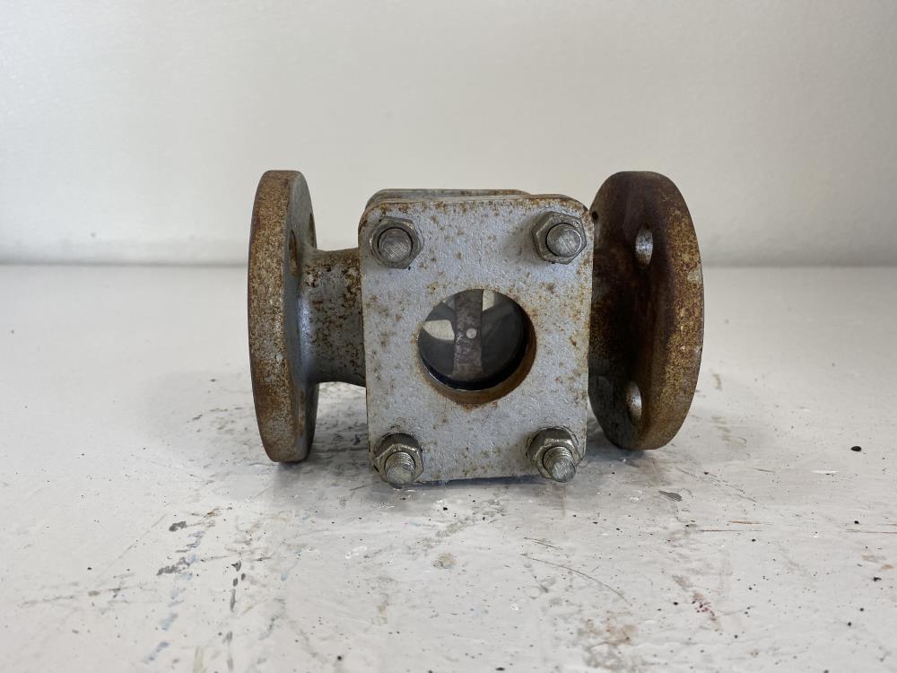 Penberthy 1" Flanged WCB Sight Flow Indicator w/ Rotor SFR-1