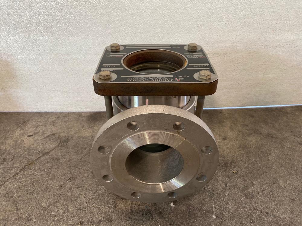 Jacoby-Tarbox 4” 316SS Plain Style Sight Glass Flow Indicator 910-FA-DW