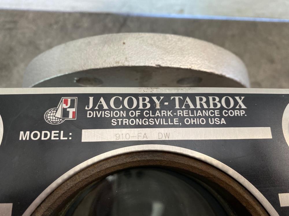 Jacoby-Tarbox 4” 316SS Plain Style Sight Glass Flow Indicator 910-FA-DW