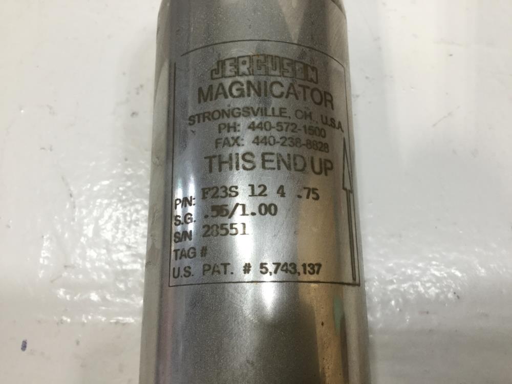 Lot of (3) Jerguson Magnicator Magnetic Level Floats F23S 12 4 .75 ...