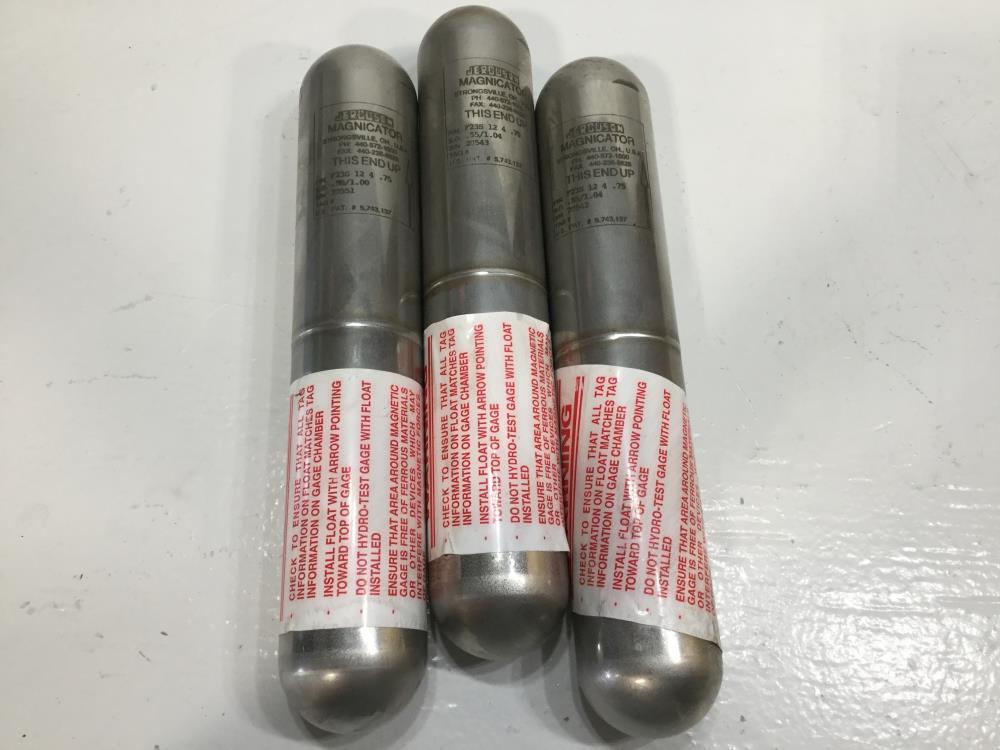 Lot of (3) Jerguson Magnicator Magnetic Level Floats F23S 12 4 .75 ...