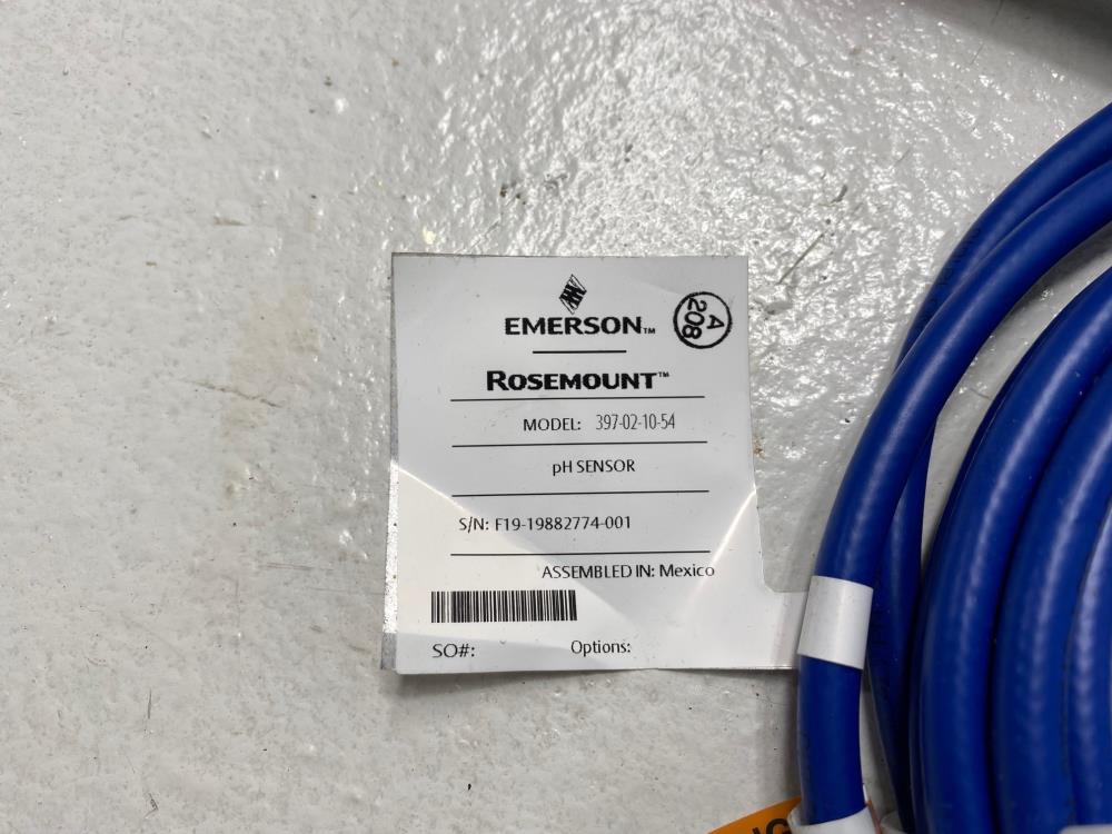 Rosemount PH Sensor with AccuGlass 397-02-10-54